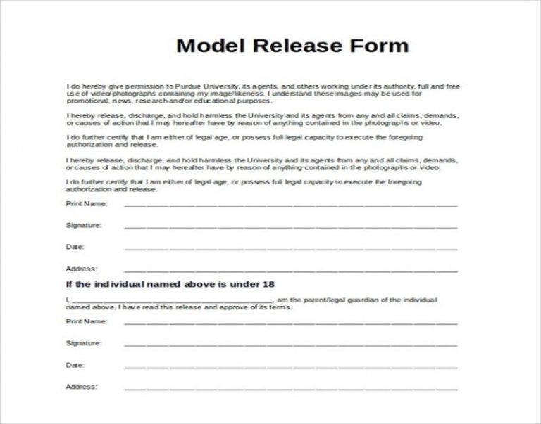 Model Release Form | Rayness Analytica I Professional Services Marketplace